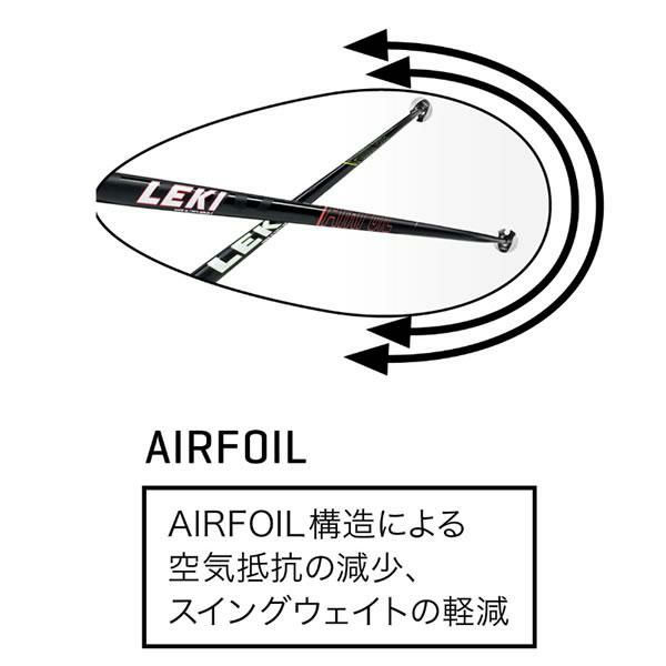 LEKI スキーポール 2026 AIRFOIL 3D ブラック / ダークアンスラサイト